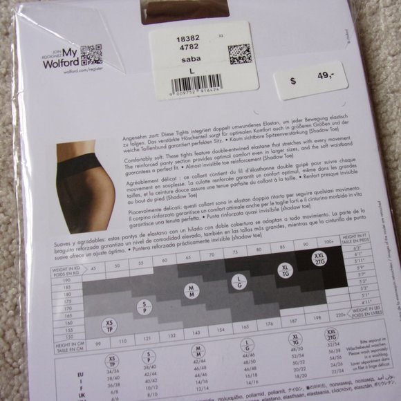 Wolford | Accessories | Wolford Individual Denier Tights Style 18382 ...